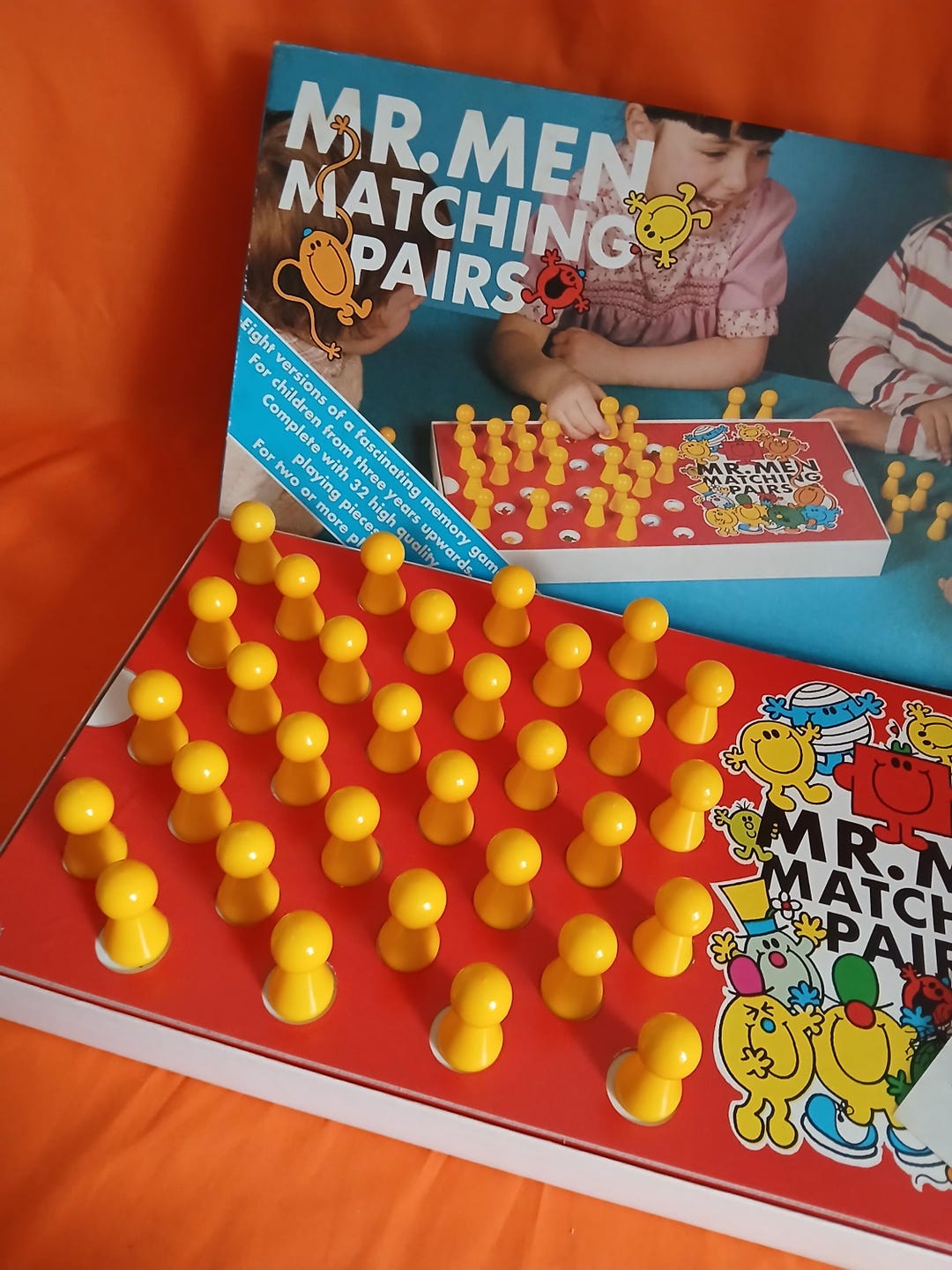 Vintage Mr Men Matching Pairs Board Game, 1980's Board Game, Childhood ...