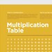 Digital Multiplication Table Poster - Simple Educational Yellow Chart ...