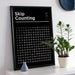 Simple Skip Counting Poster - Educational Black and White Chart for ...