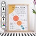 Printable Teal Multiplication Poster Simple Educational Chart 1 to 15 ...