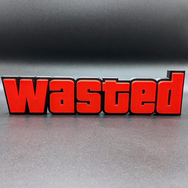 Gta Wasted Sign - Etsy
