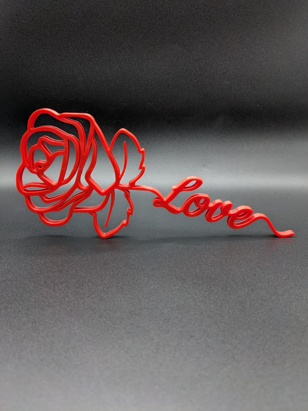 Sparkly Rose Love Stem - Etsy