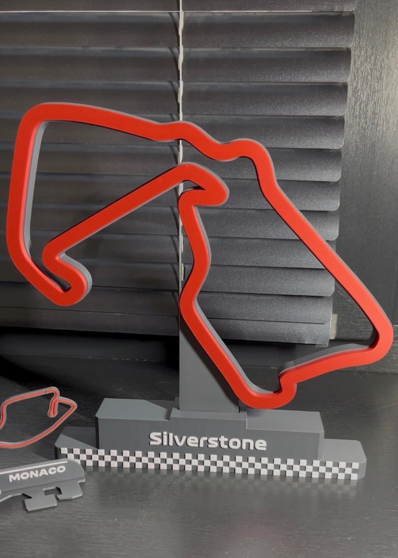 3D Printed Formula 1 Track Sculpture, F1 Desk Decor, Motorsport Gift - Etsy