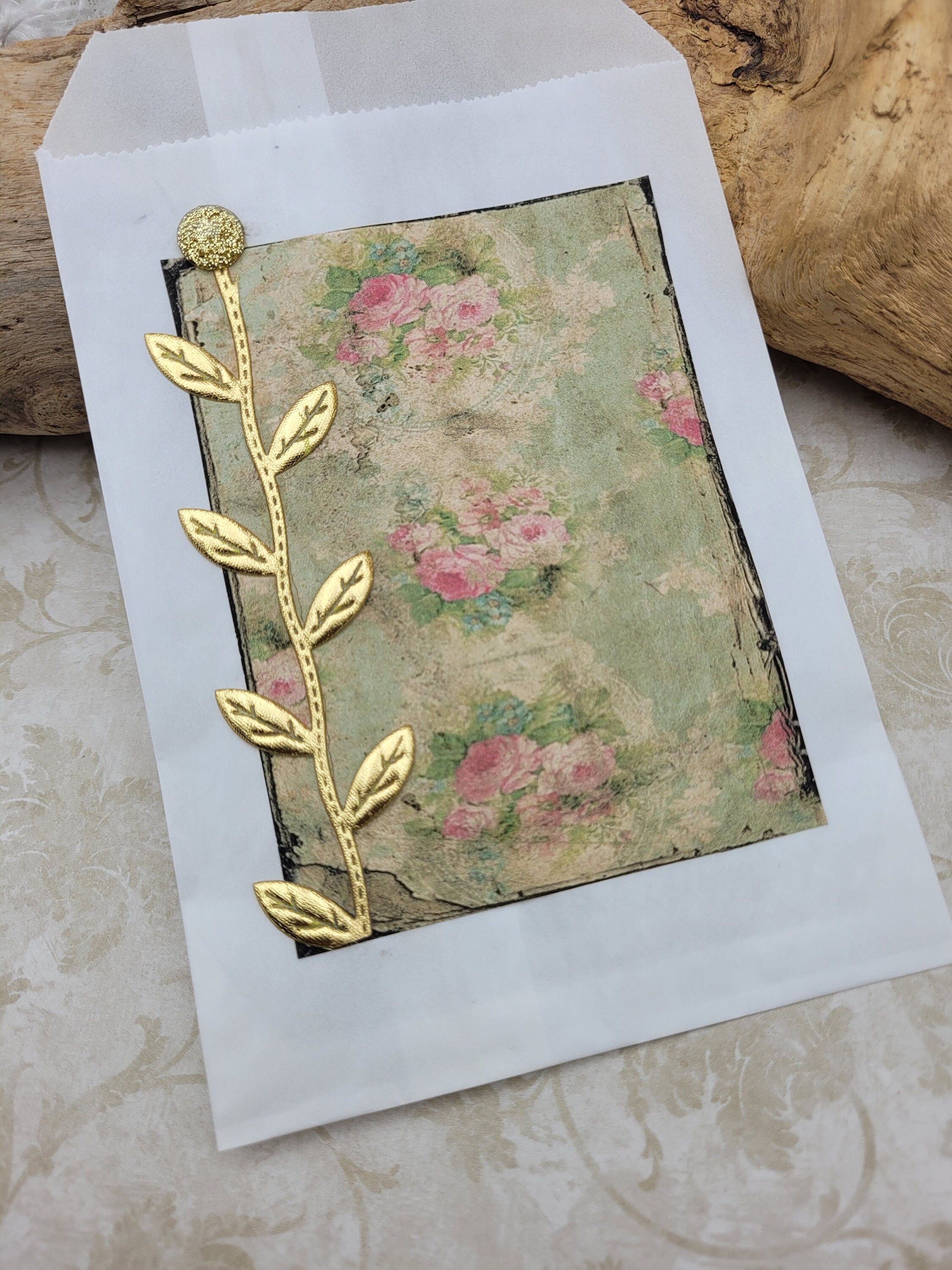 Altered Glassine Bag, Victorian Journal Cards - Etsy