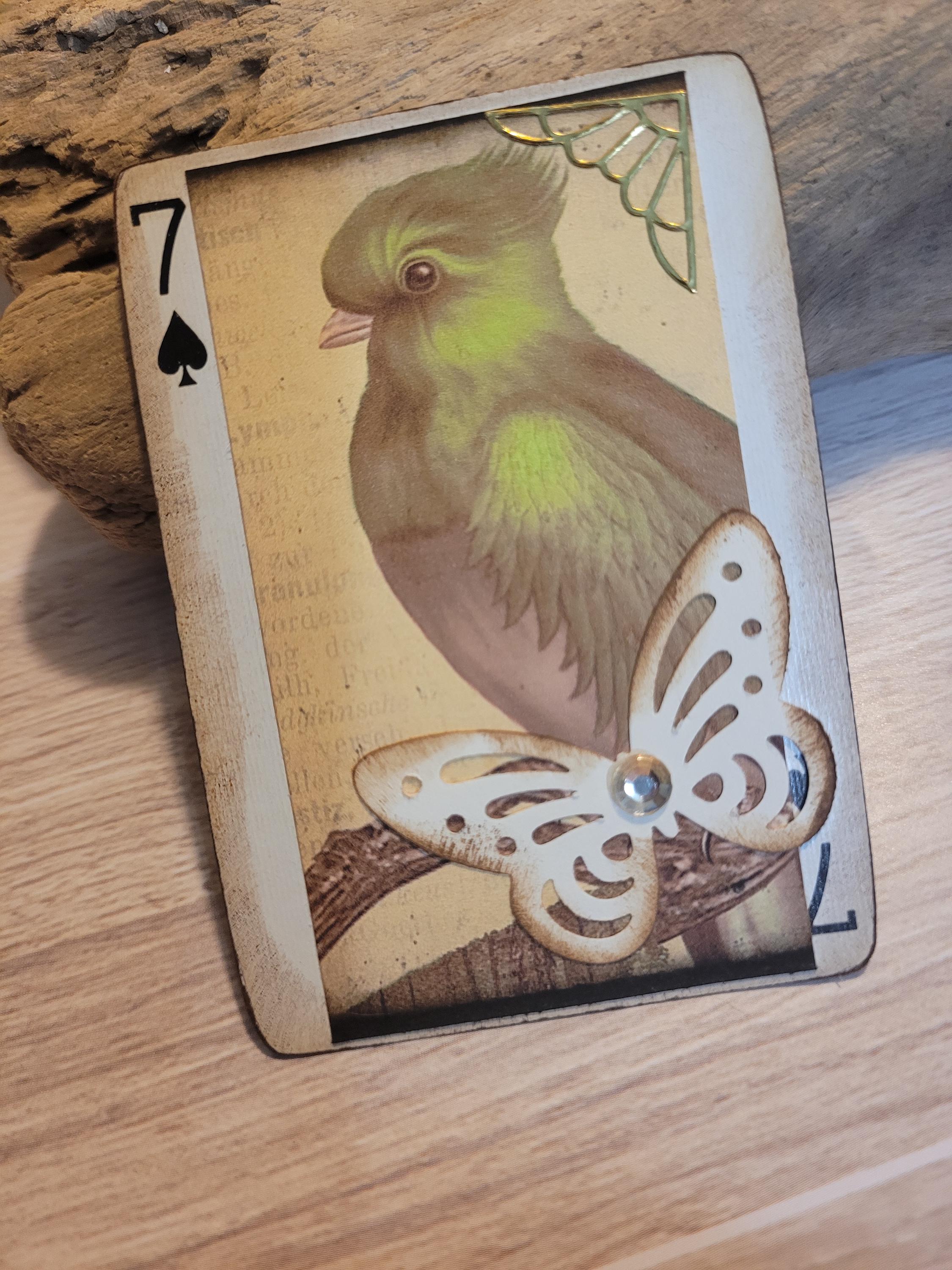 Altered Playing Cards, Journal Cards, Distressed, Mixed Media - Etsy