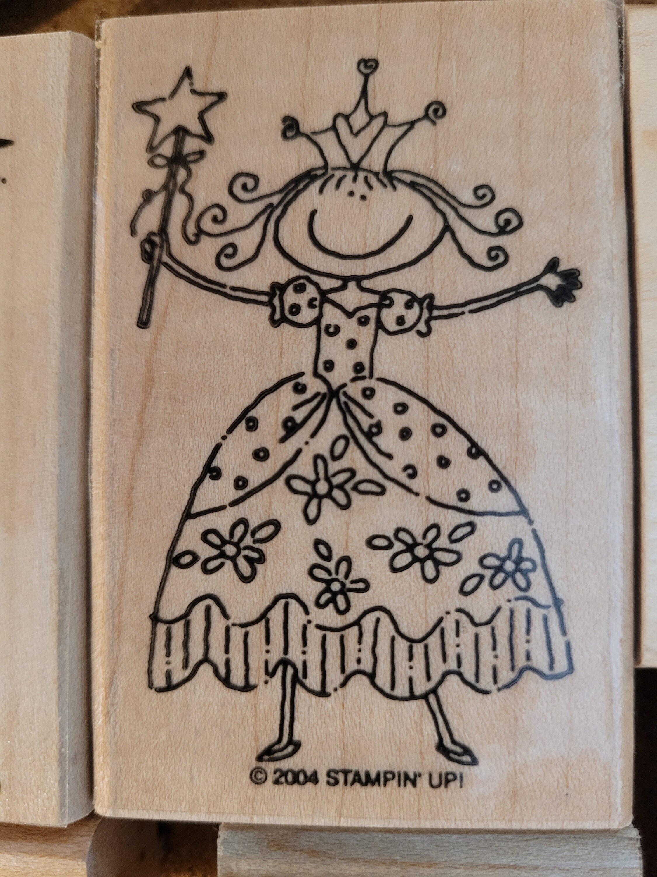 Vintage Rubber Stamp Lot, 7 Rubber Stamps, Princess Design Stamps ...