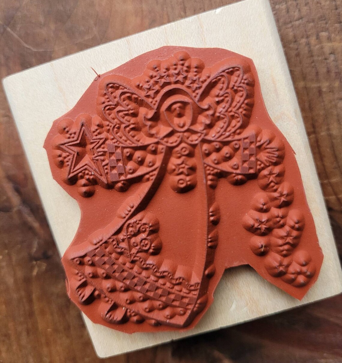 Country Angel Stamp Vintage Wood Stamp Stampin' Up - Etsy