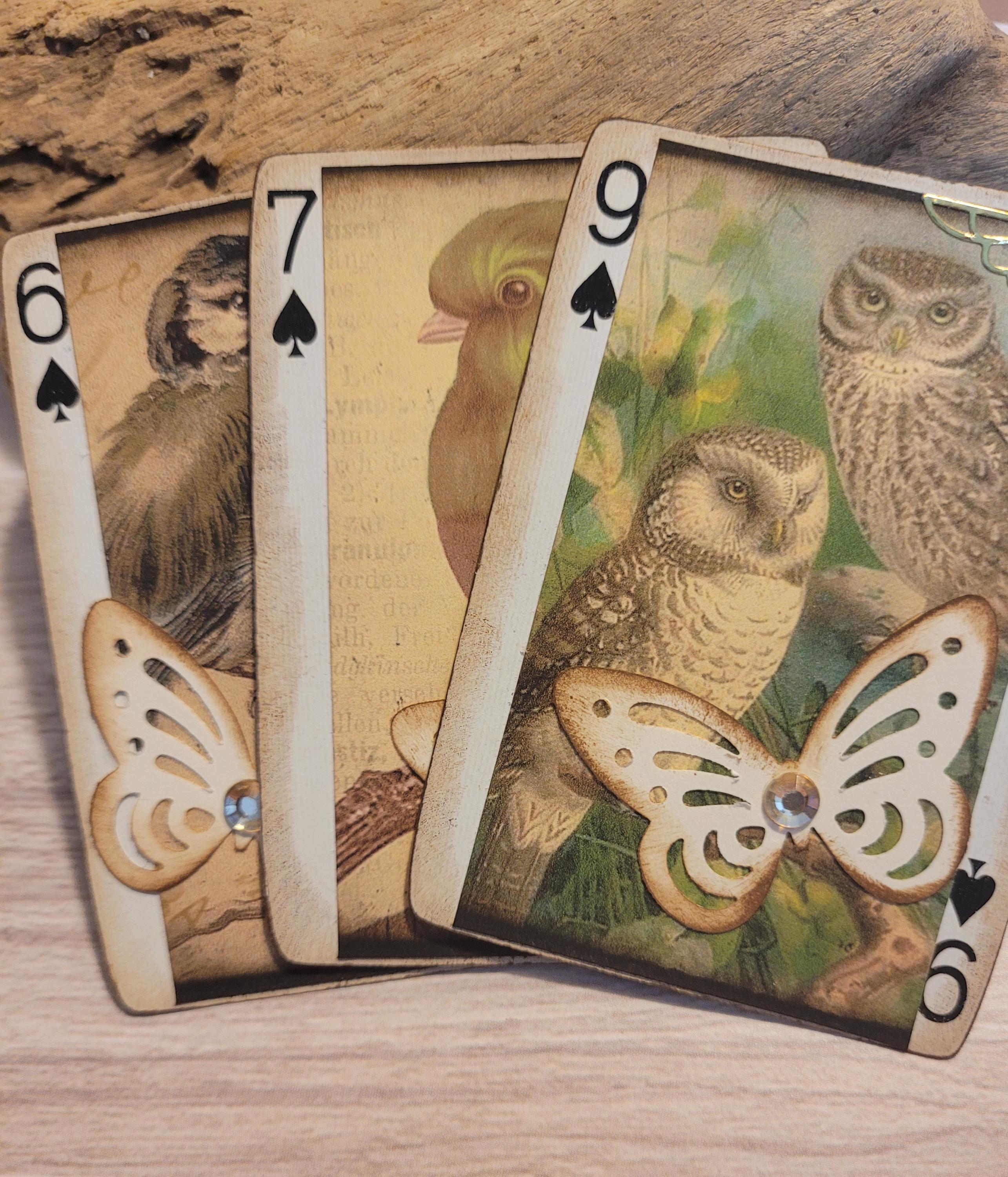 Altered Playing Cards, Journal Cards, Distressed, Mixed Media - Etsy
