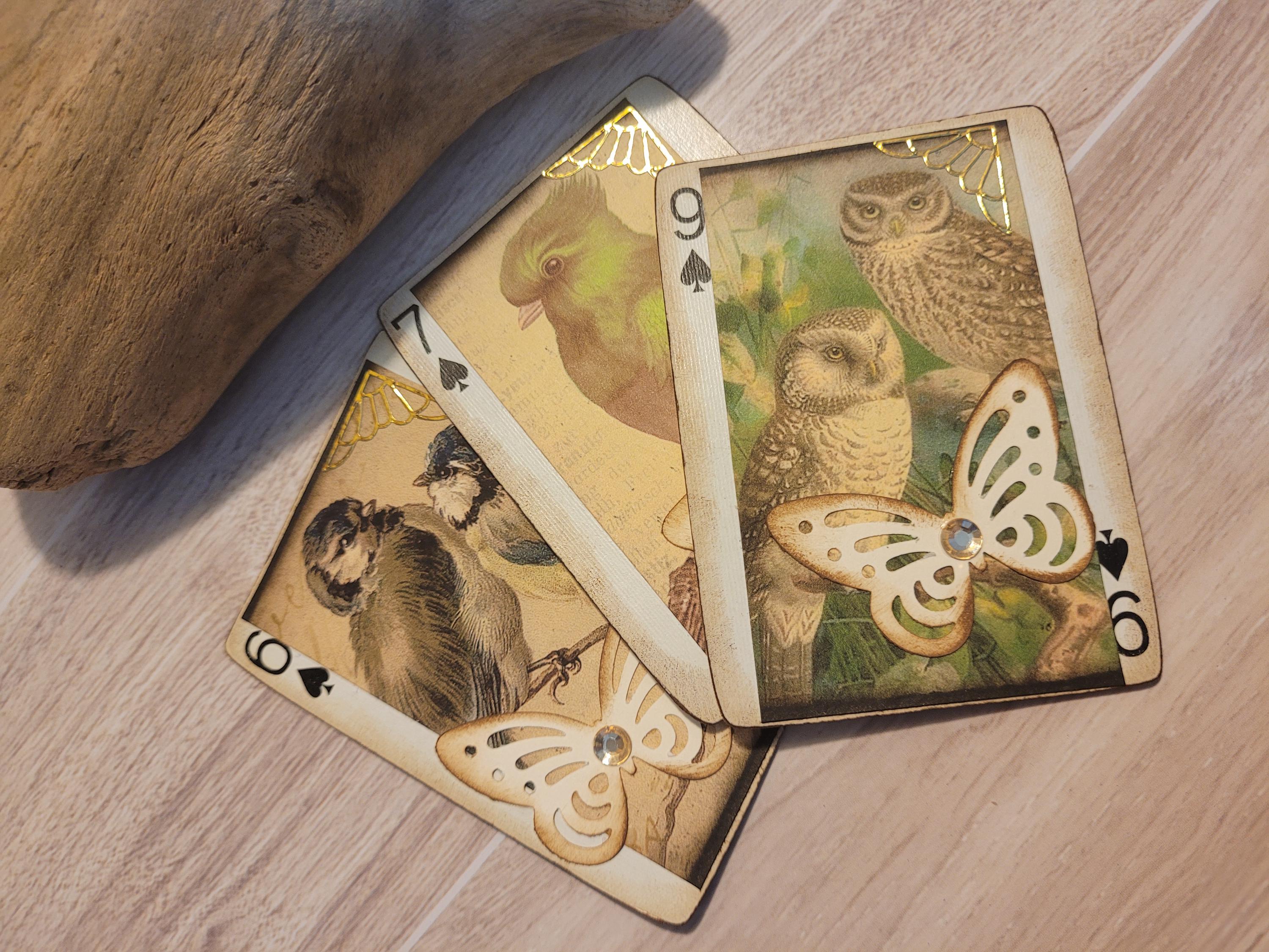 Altered Playing Cards, Journal Cards, Distressed, Mixed Media - Etsy