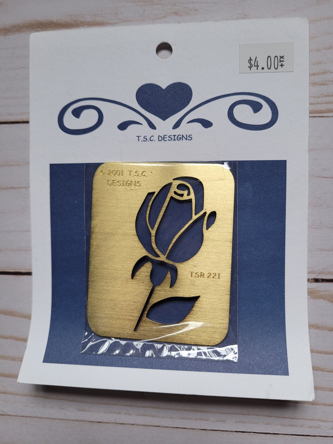 Vintage Brass Stencil, Rose NOS - Etsy