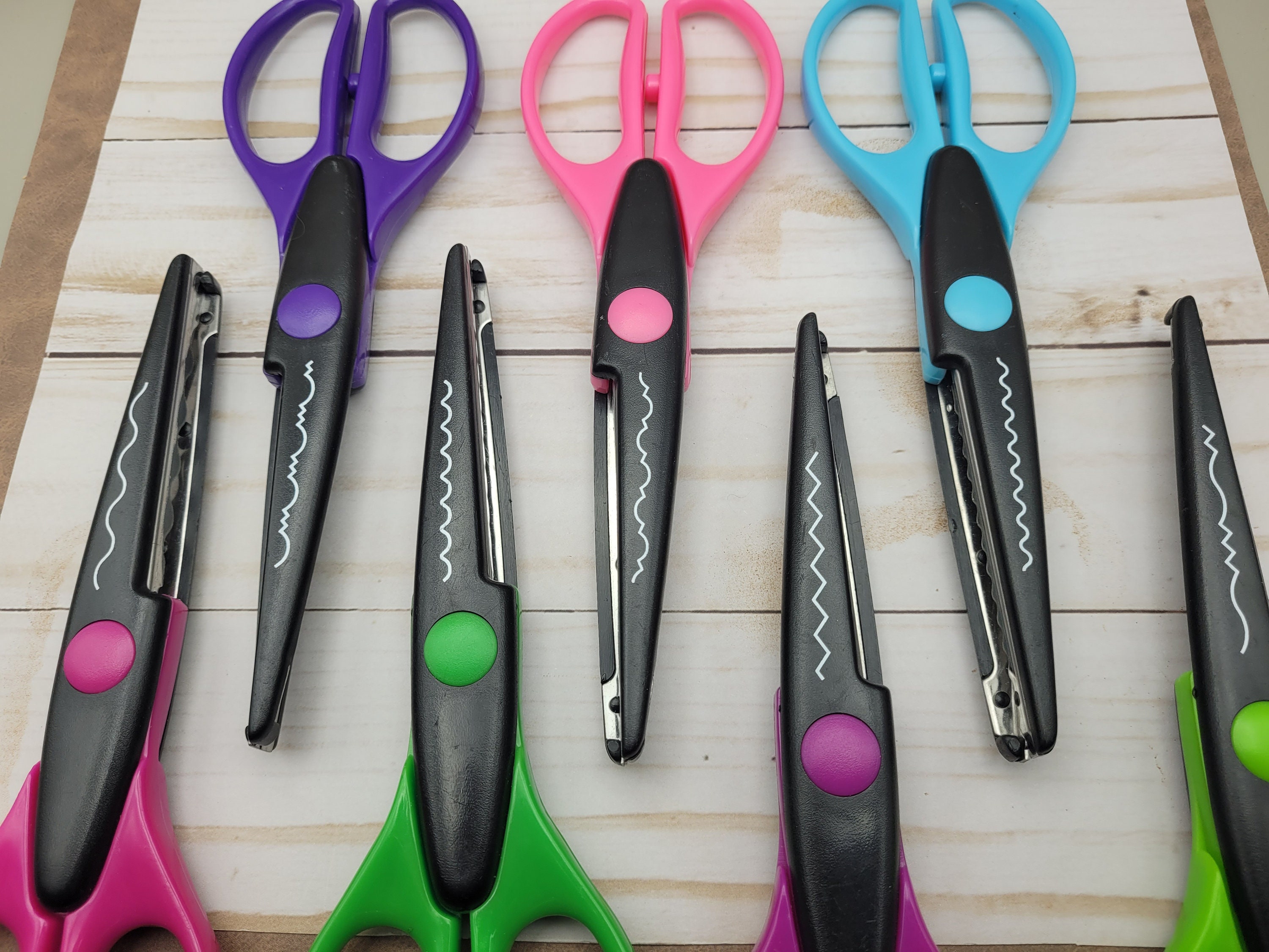 Papercraft Border Scissors, Craft Scissors, Scalloped Scissors, Set of ...