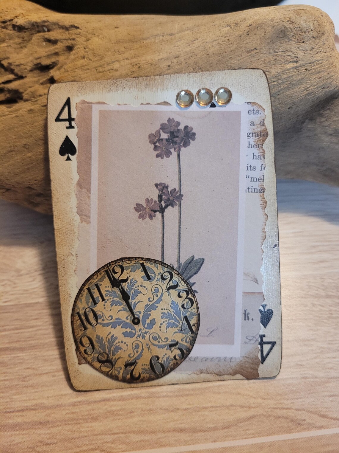 Altered Playing Cards, Journal Cards, Distressed, Mixed Media - Etsy
