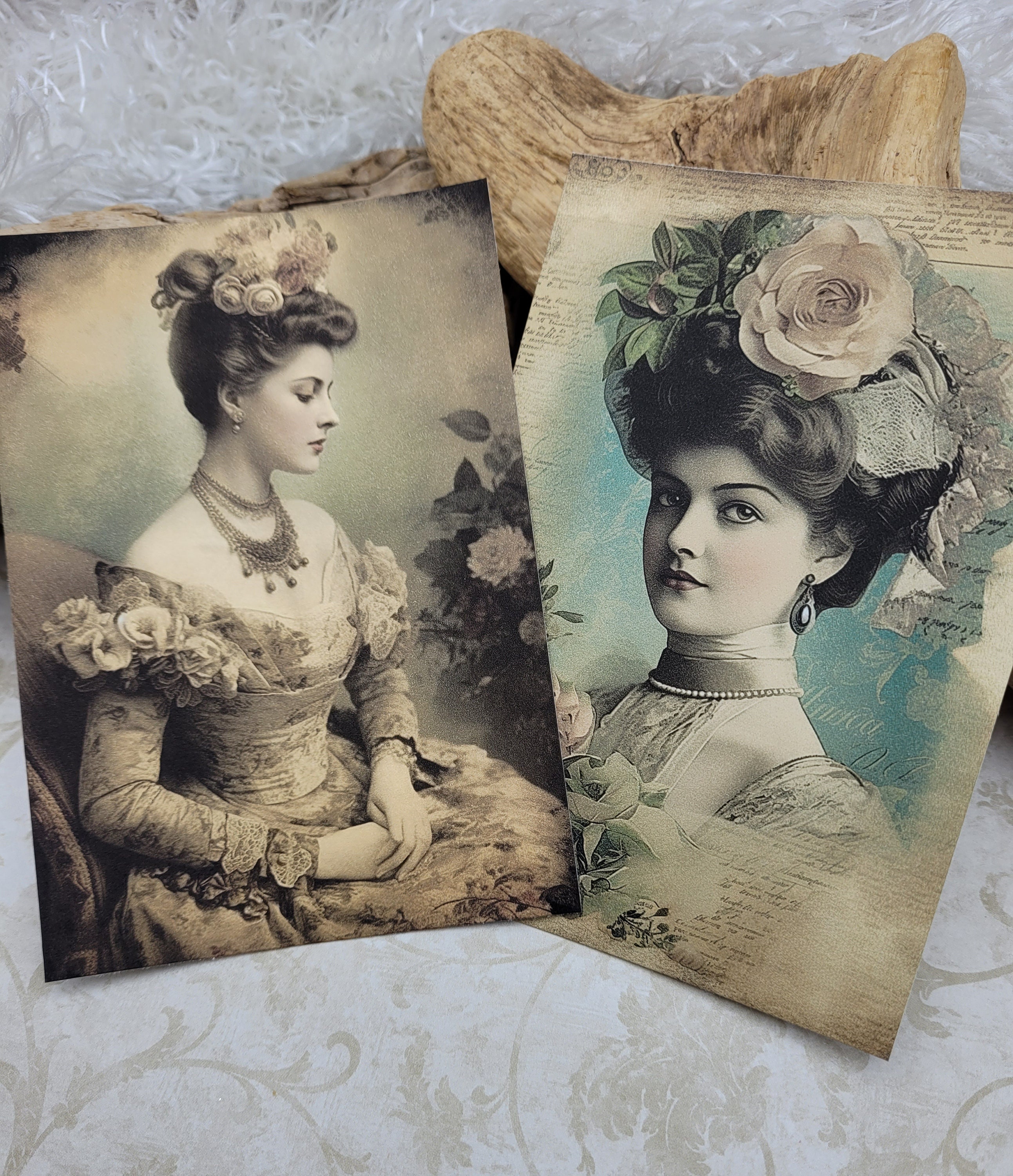 Altered Glassine Bag, Victorian Journal Cards - Etsy