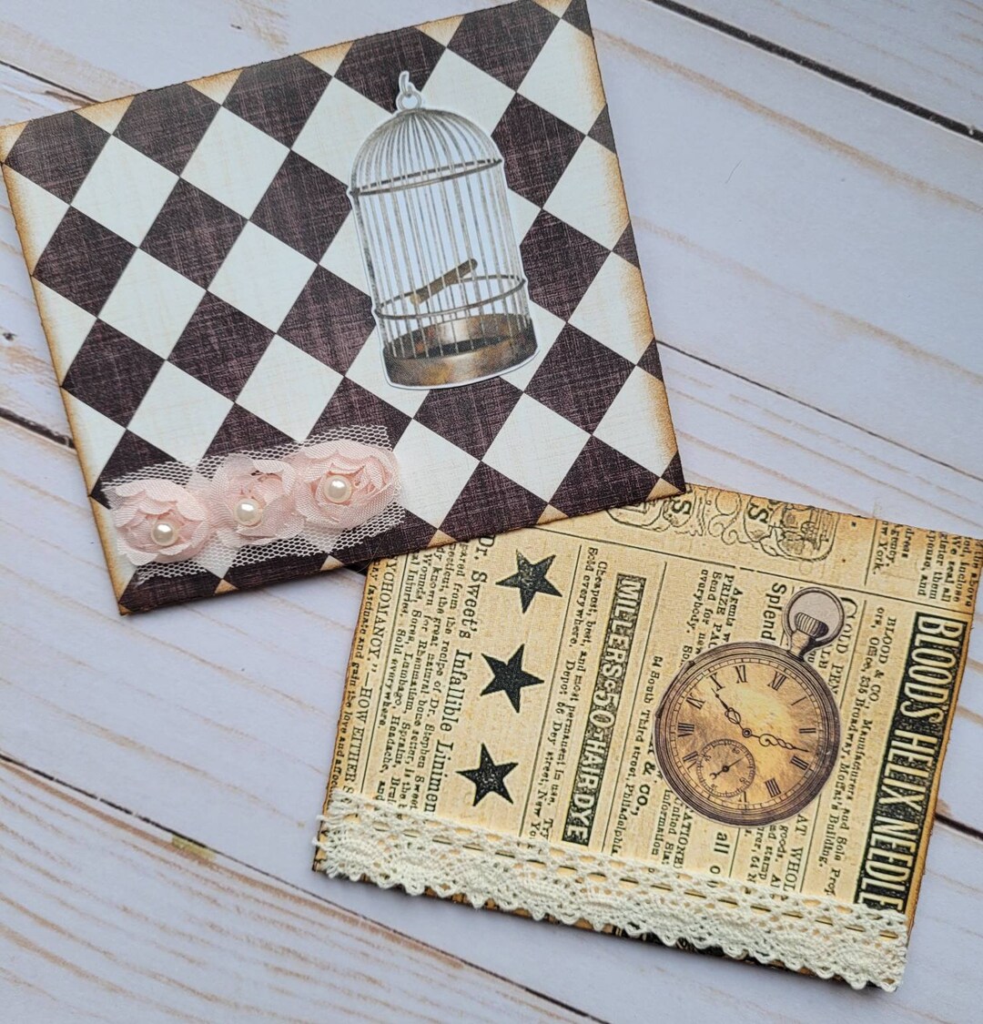 Handmade Envelopes, Embellished for Junk Journals, Ephemera Storage ...