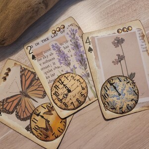 Altered Playing Cards, Journal Cards, Distressed, Mixed Media - Etsy