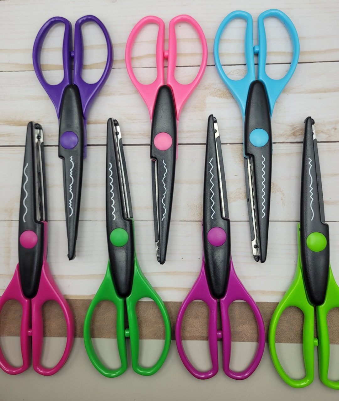 Papercraft Border Scissors, Craft Scissors, Scalloped Scissors, Set of ...