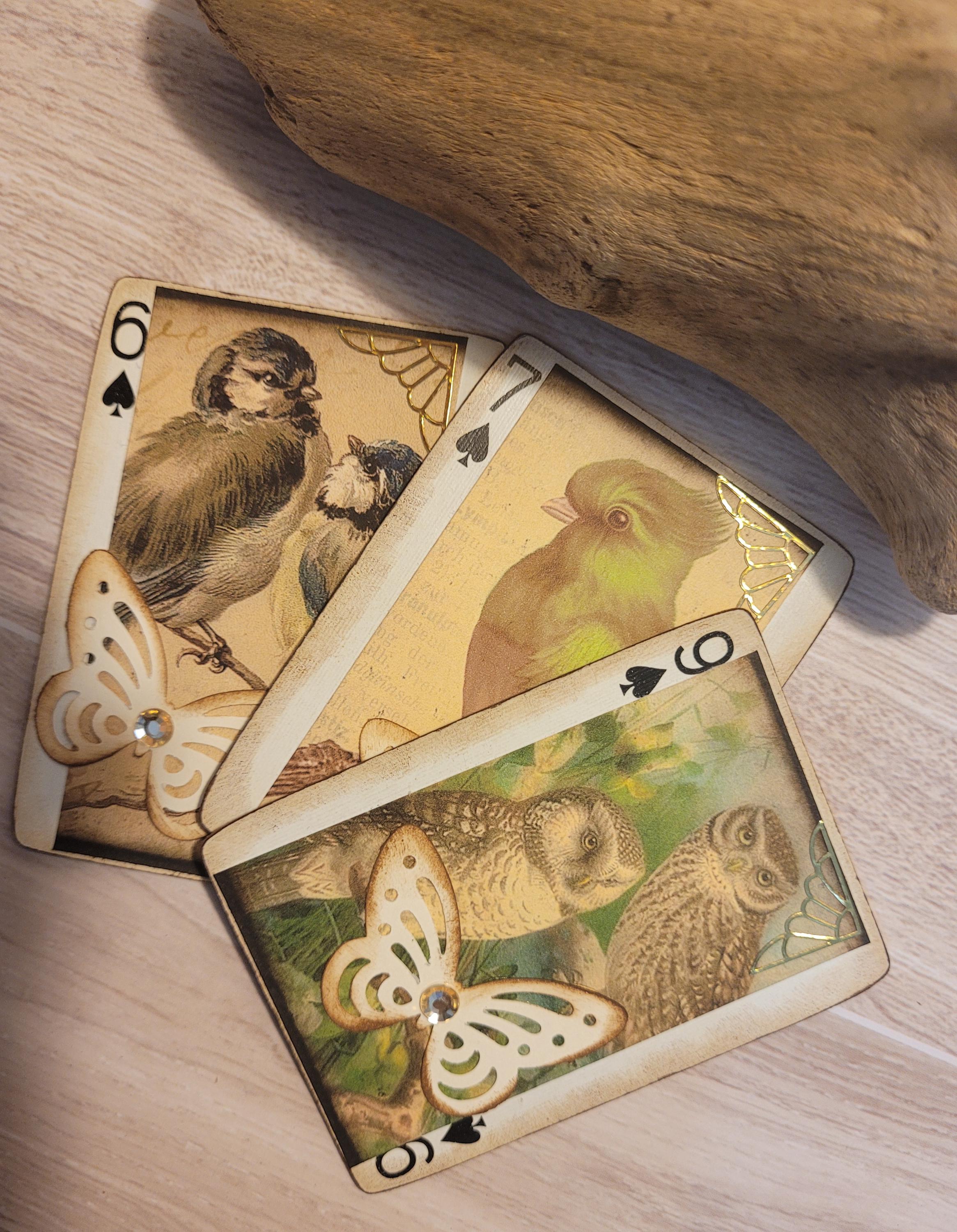 Altered Playing Cards, Journal Cards, Distressed, Mixed Media - Etsy