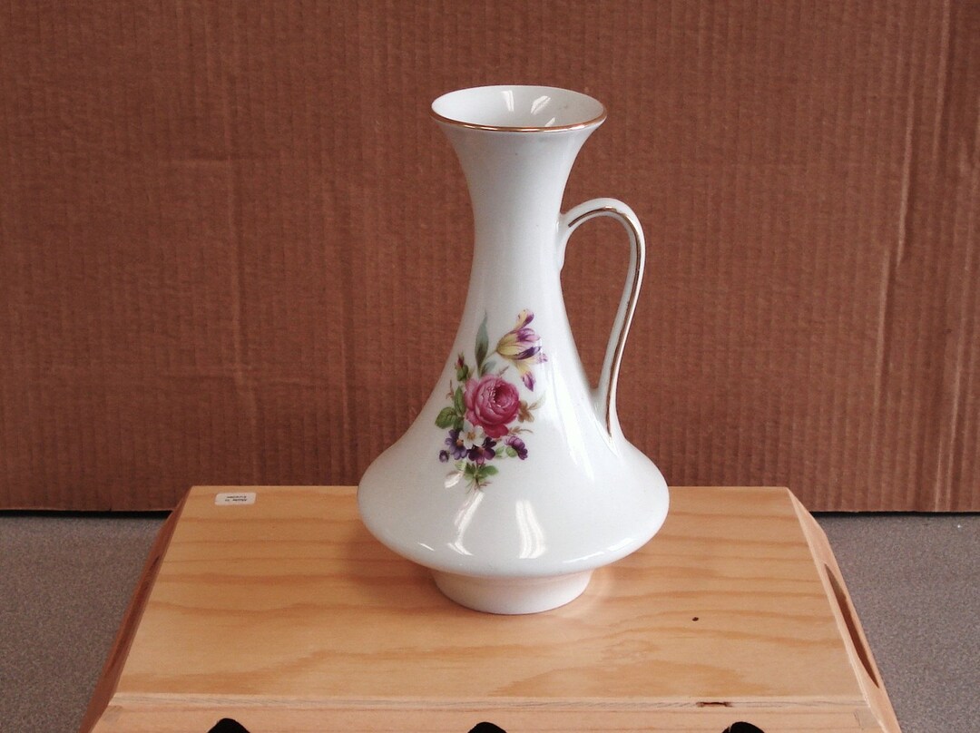 Vintage Hand Painted Bavaria Germany Porcelain Vase - Etsy