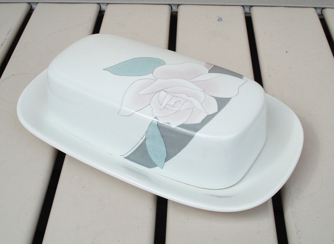 Mikasa INTAGLIO La FLEUR Pattern CAC91 Butter Dish Japan. - Etsy
