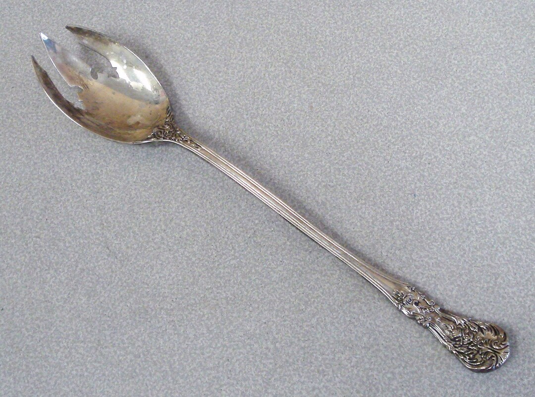 International Silver Company Silver Plated Serving Spoon Fork. - Etsy