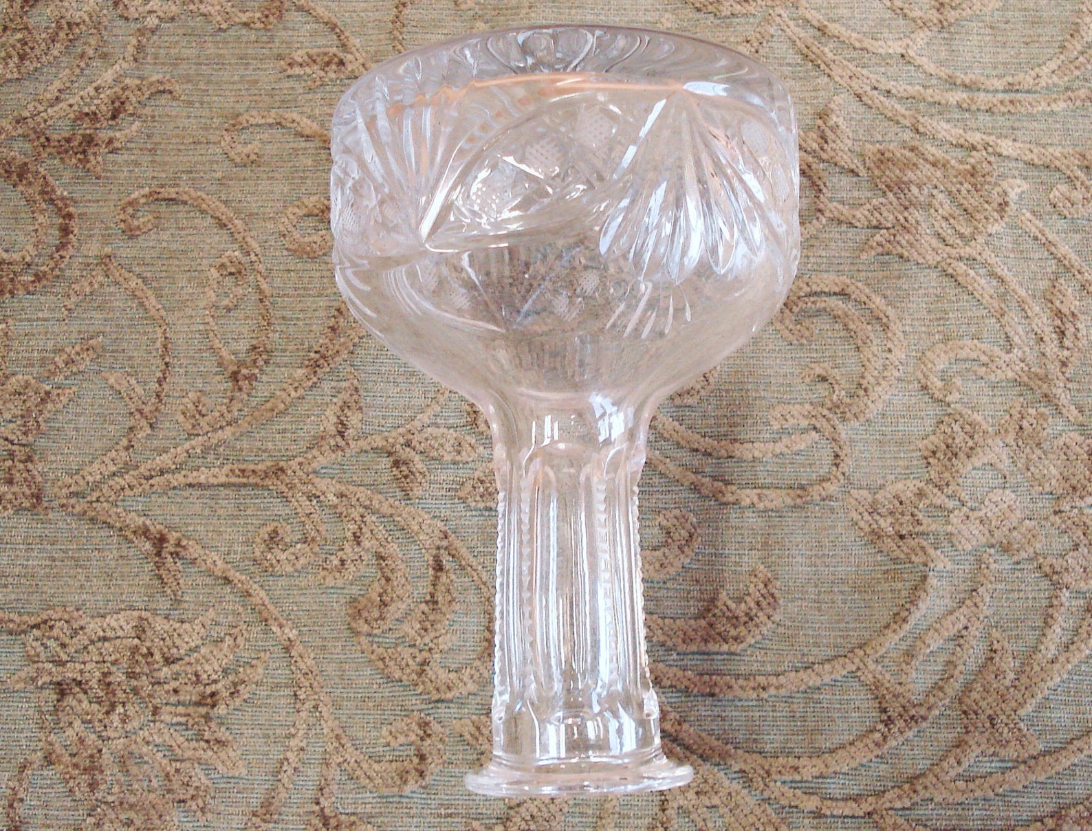 Vintage Hand Cut Lead Crystal SHIPS Decanter. - Etsy