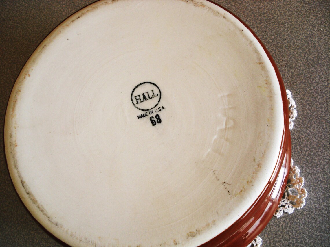 Vintage HALL Pottery Bake Ware Casserole Dish Number 68. - Etsy