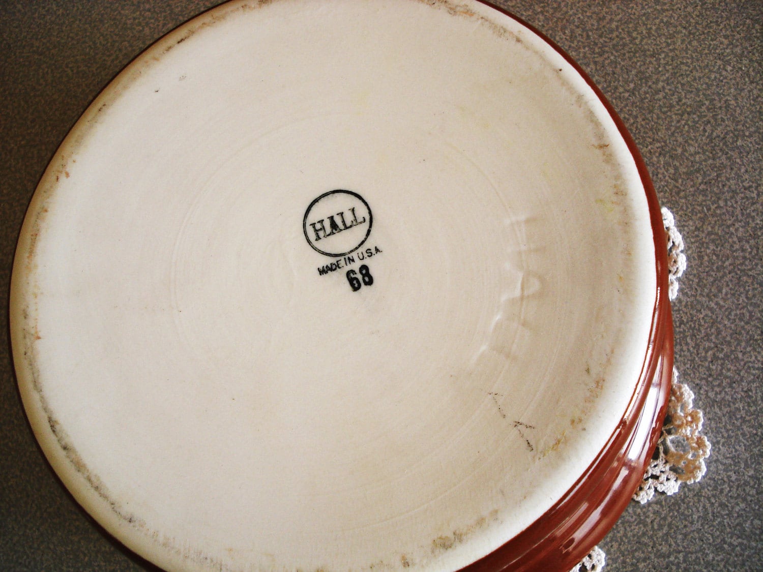 Vintage HALL Pottery Bake Ware Casserole Dish Number 68. - Etsy