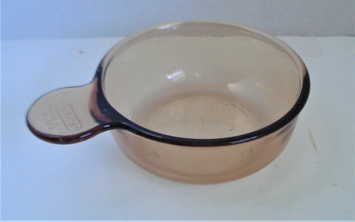 VISION Corning Ware Brown Color Glass Grab It 16 Oz Model - Etsy