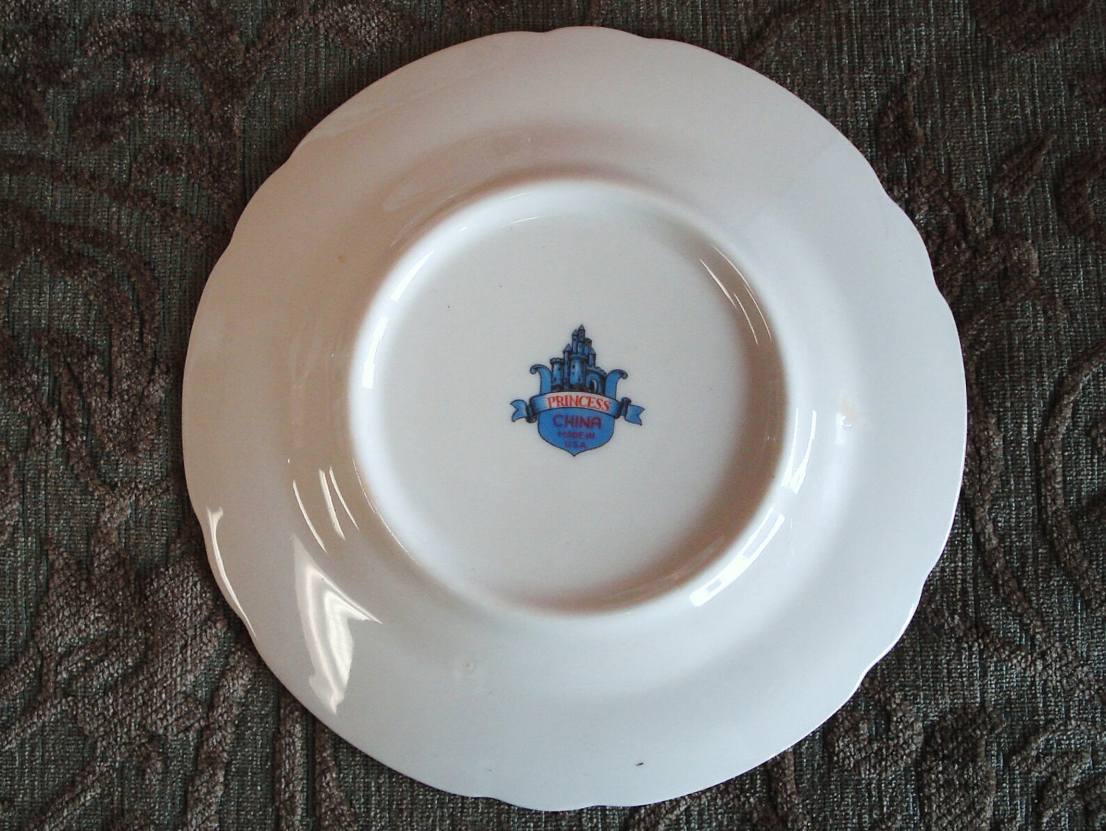 Vintage Princess China Bridal Wreath Pattern Japan 6 Bread and Butter ...