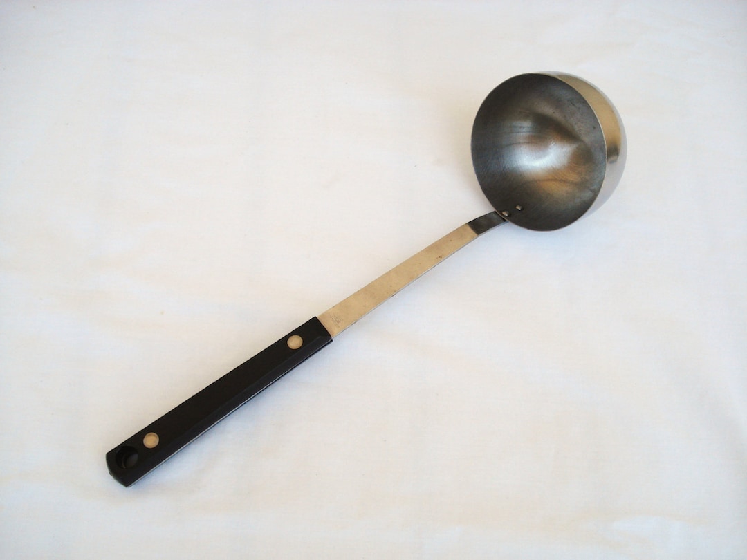 Stainless Steel Serving Spoon Japan With Hard Plastic Handle Kitchen ...