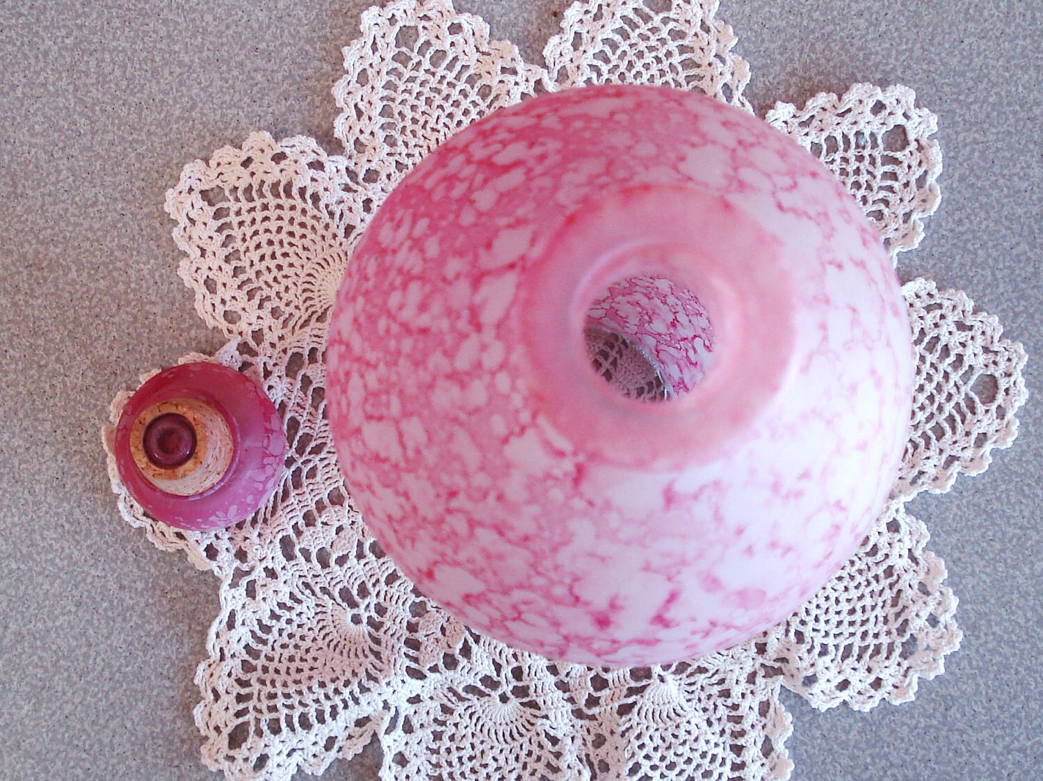 Hand Painted SPONGE WARE on A Clear Glass Decanter Carafe. - Etsy