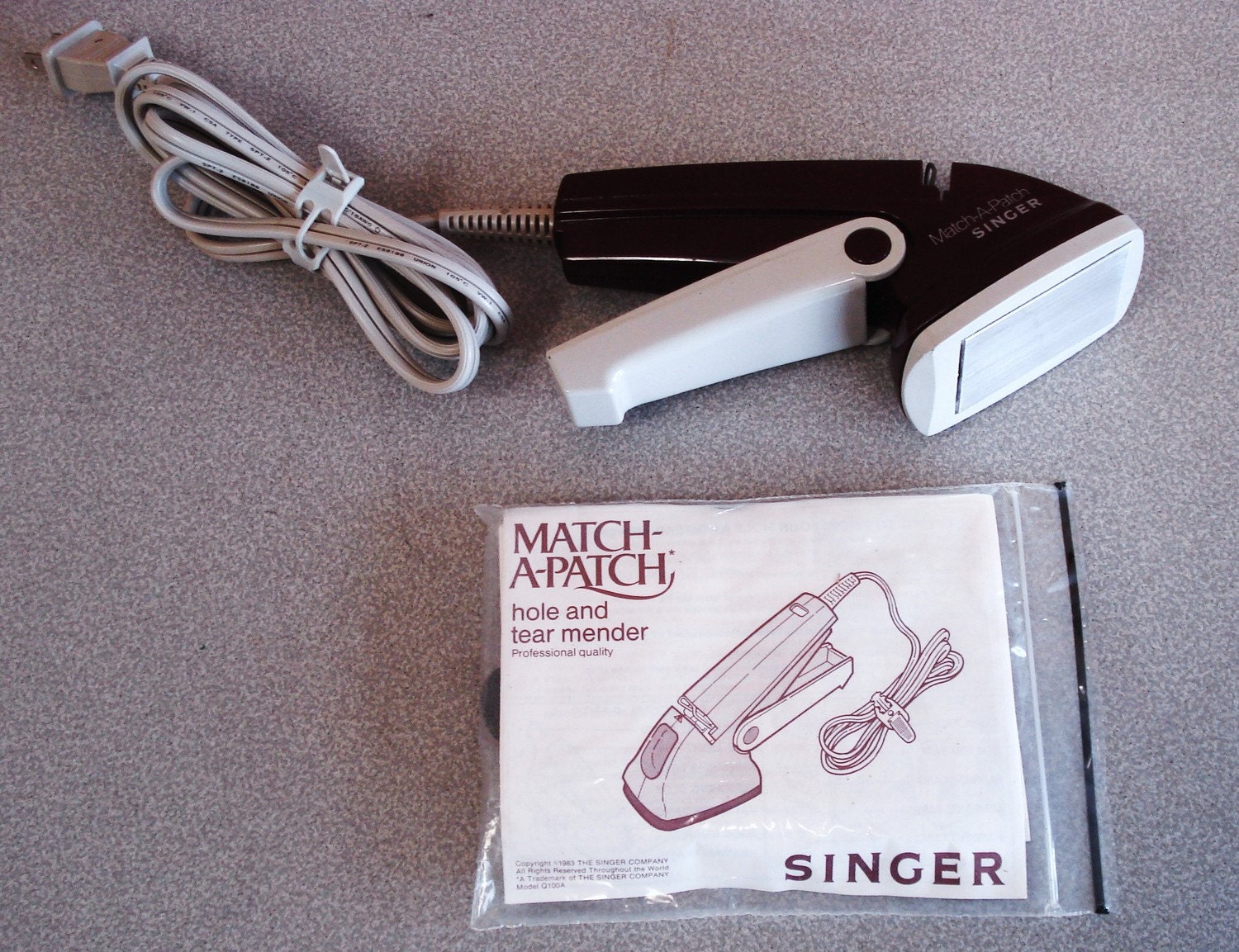 Vintage SINGER MATCH-A-PATCH Hole Tear Mender. - Etsy