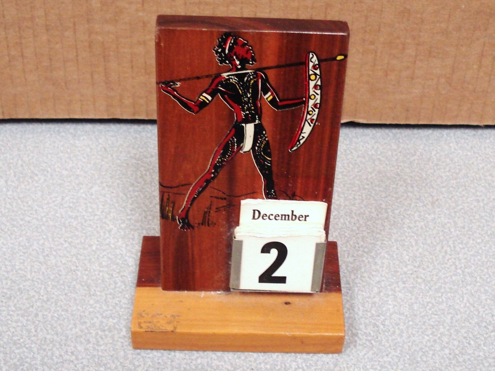 Vintage Wood Wooden Calendar - Etsy