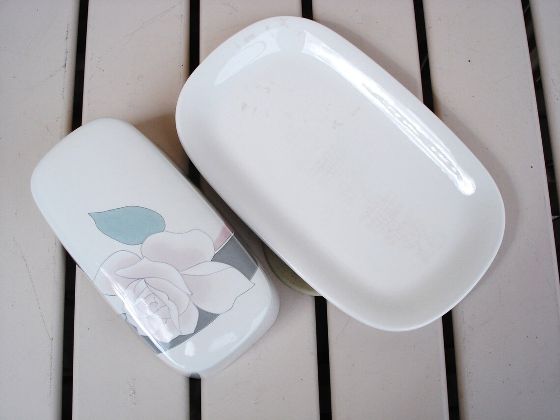 Mikasa INTAGLIO La FLEUR Pattern CAC91 Butter Dish Japan. - Etsy