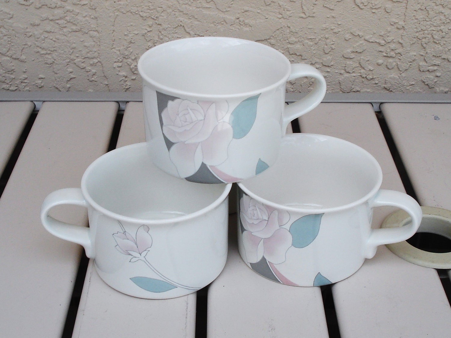 Mikasa INTAGLIO La FLEUR Pattern CAC91 4 Cups Japan. - Etsy