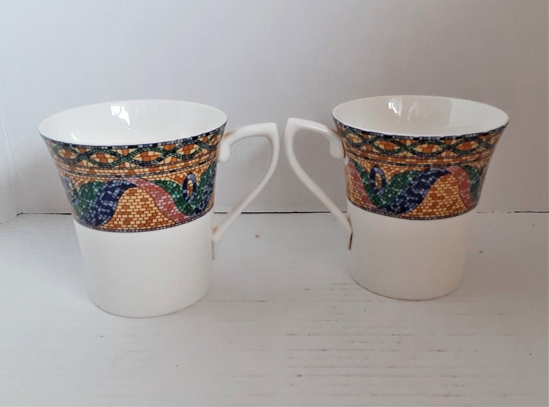 MIKASA Ultima Plus Sao Paulo Pattern HK700 Mugs. - Etsy