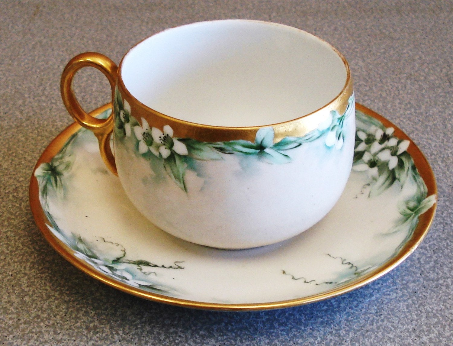 Antique WEHINGER Austria Hand Painted Cup And Saucer | Etsy