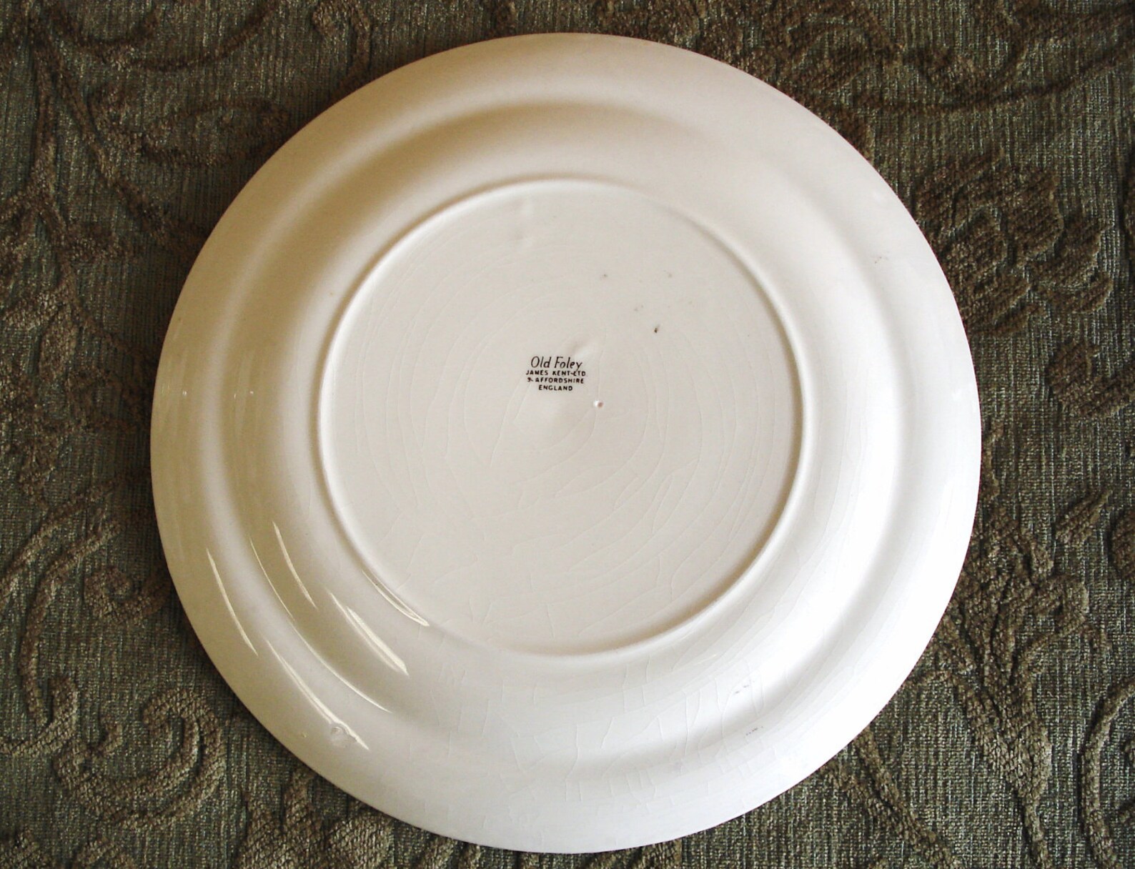 Vintage OLD FOLEY by James Kent Staffordshire China Plate & Saucer ...