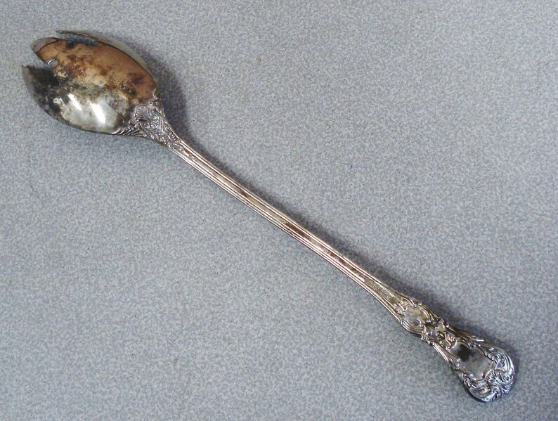 International Silver Company Silver Plated Serving Spoon Fork. - Etsy