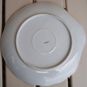 Porcelain Sea Shell Shape Snack Plates With Floral Print Japan. - Etsy