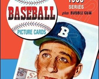 1965 Topps Wax Pack Wrapper Store Counter Standup Sign Repro - Etsy