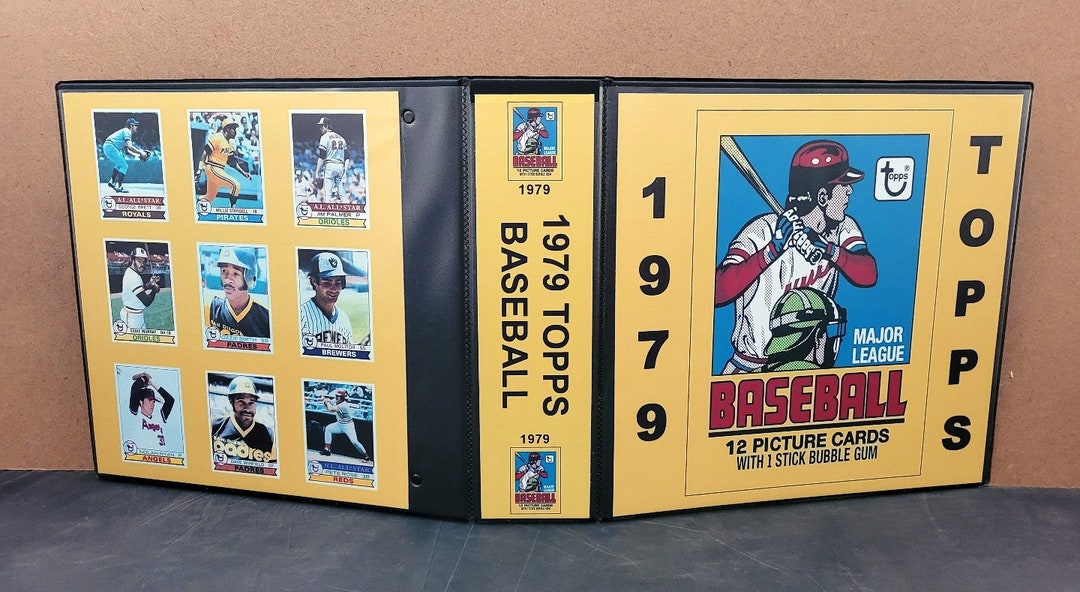 1979 Topps Baseball Cards Custom Made Binder Inserts 3 Sizes FREE ...
