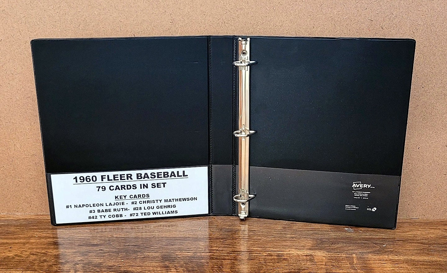1960 Fleer Baseball Cards Custom Made Binder Inserts 3 Sizes FREE ...