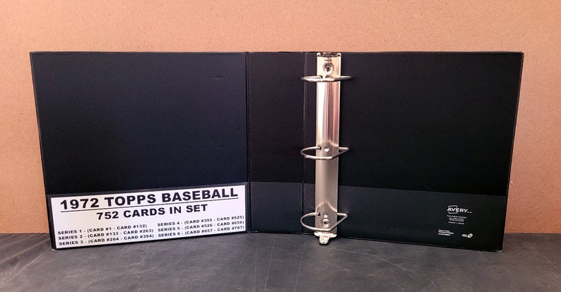 1972 Topps Baseball Cards Custom Made Binder Inserts 3 Sizes FREE ...