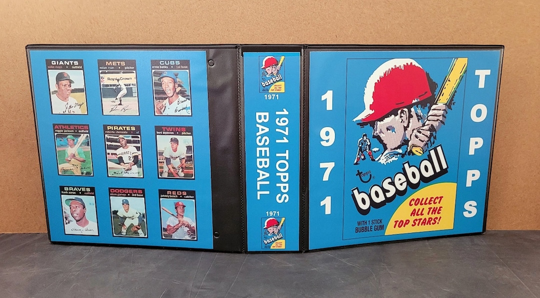 1971 Topps Baseball Cards Custom Made 3 Inch Album Binder FREE SHIPPING ...