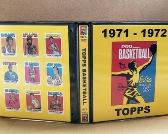 1987 Fleer Basketball Cards Custom Made 1 Inch Album Binder FREE ...