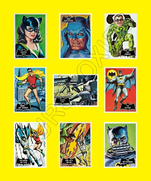 1966 Topps Batman Cards Custom Made Binder Inserts 3 Sizes FREE ...