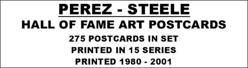 Perez-steele Hall of Fame Postcards Custom Made 3 Inch Album - Etsy