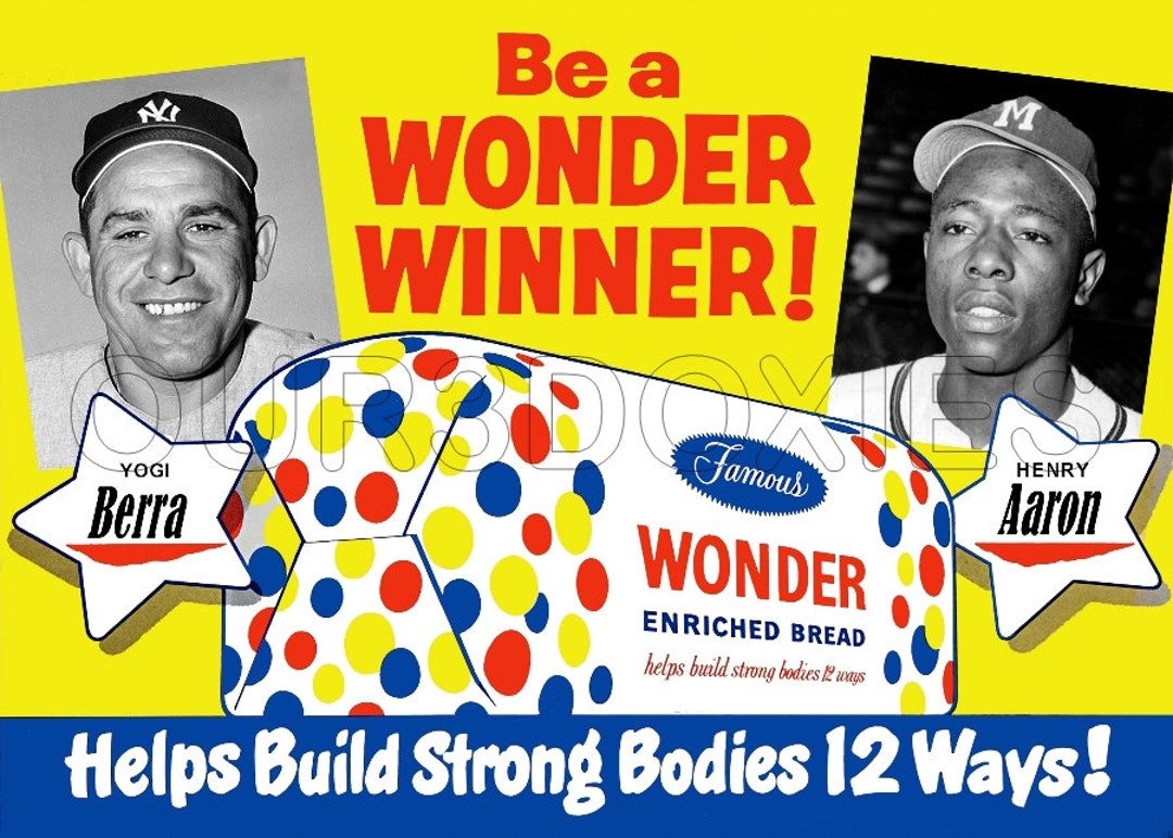 1950's Wonder Bread Store Counter Advertising Standup Sign Repro Aaron Berra - Etsy