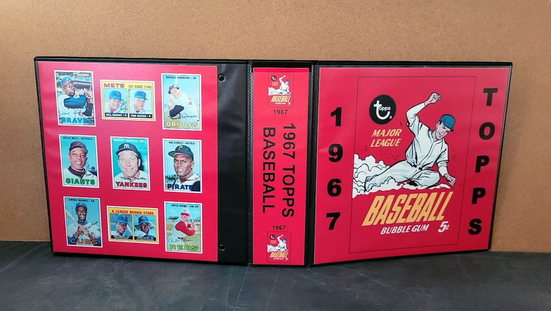 1967 Topps Baseball Cards Custom Made Binder Inserts 3 Sizes - Etsy